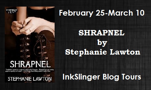 Shrapnel by Stephanie Lawton - Interview & Giveaway A Book and a Latte
